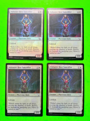 MTG March of the Machine ( Alabaster Host Sanctifier ) Lot of 4 FOIL Cards 0004 | eBay