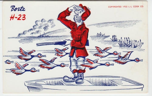Postcard "Ed Bortz H-23 Duck Hunter Humor Postcard" | eBay