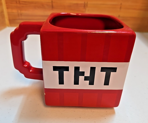 Zak! Minecraft TNT Ceramic Mug; Red | eBay