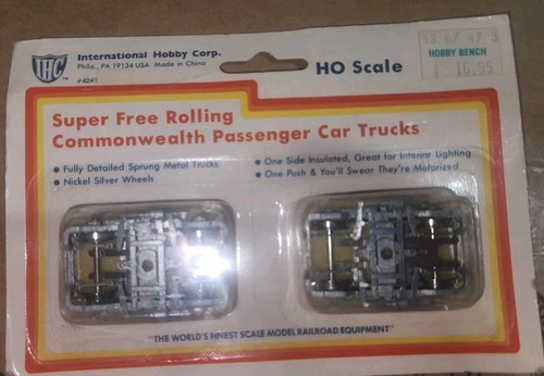 HO Scale IHC Commonwealth Passenger Car Trucks - Silver | eBay