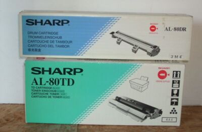 Sharp AL-80TD Toner AL-80DR Drum black f. AL 800 840 841 880 F 800 840 ...
