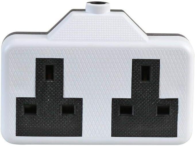 13 Amp Pro Elec 2 Gang Rubber Socket 13A Heavy Duty Mains Electrical ...