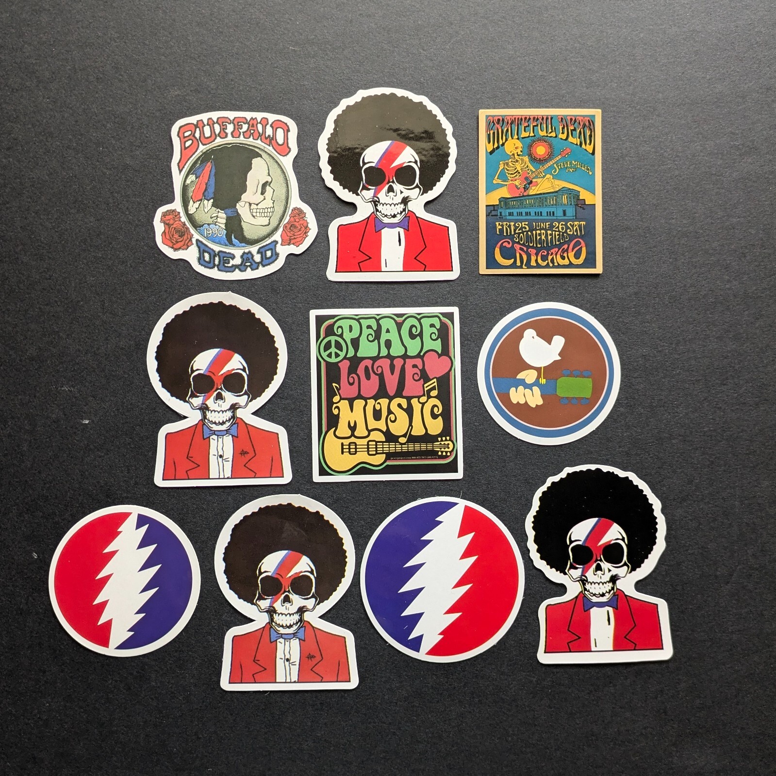 Grateful Dead Stickers, Grateful Dead Decals, 10pcs. | eBay