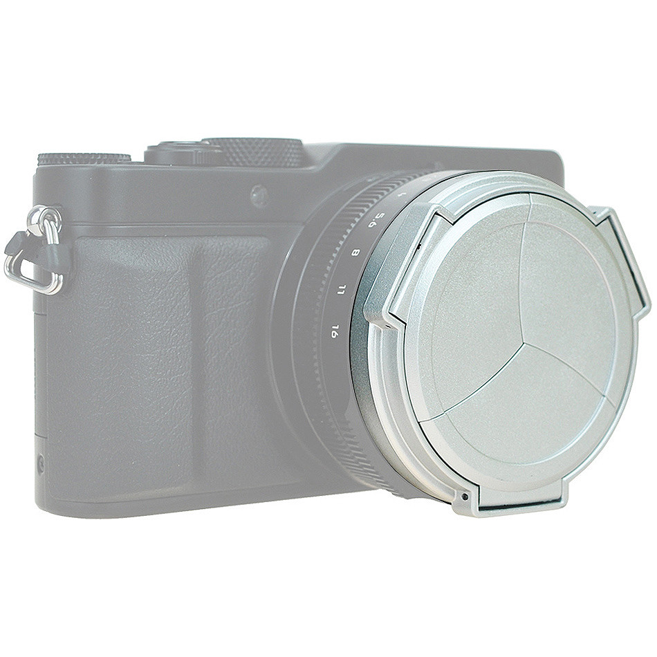 JJC Silver Auto Lens Cap for LEICA D-LUX (Typ 109) D-LUX 7 D-LUX7 as ...