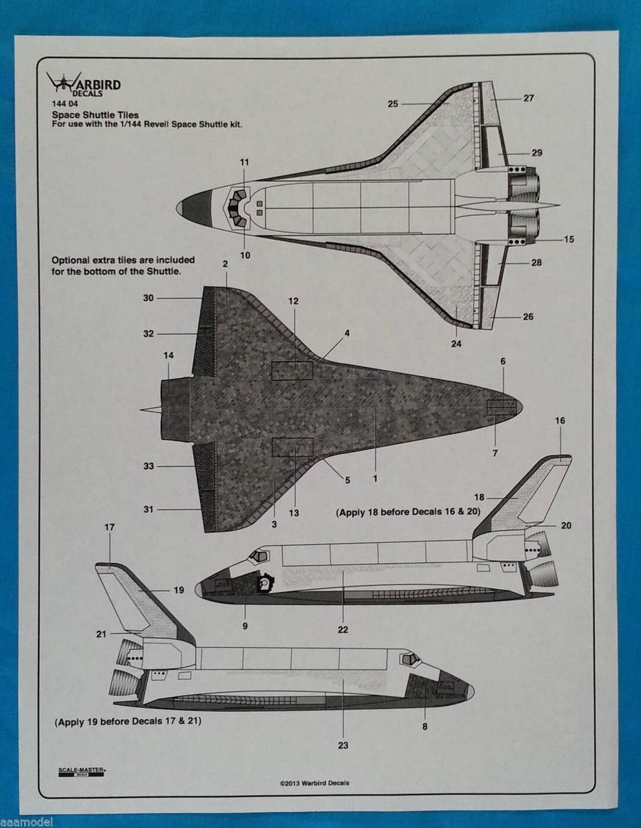 Space Shuttle Decals