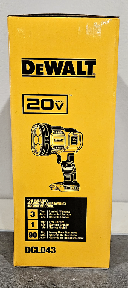 NEW! DeWalt DCL043 20V Max Cordless LED Jobsite Spotlight | eBay