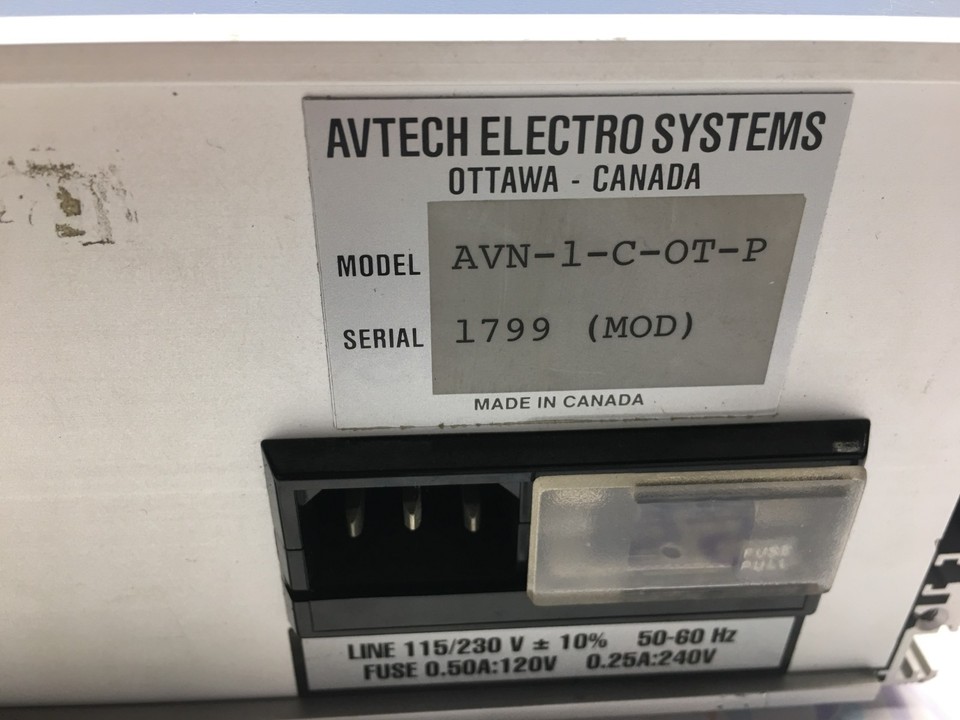Avtech Electrosystems AVN-1-C-OT-P DC-Coupled Non-Linear Pulsed Amplifier | eBay