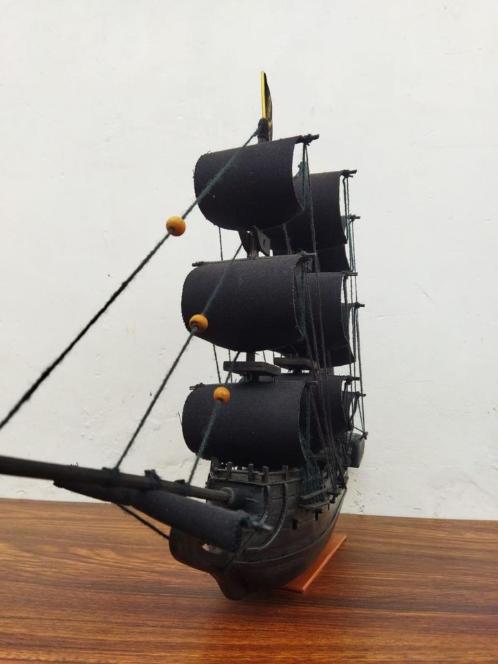 Wooden Boat Ship Diy Kit Model Toy Navy Gift Hot Sailing Assembly free ...