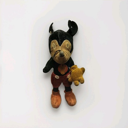 Rare Vintage 1930's Steiff Mickey Mouse Velvet Plush Doll with Original ...
