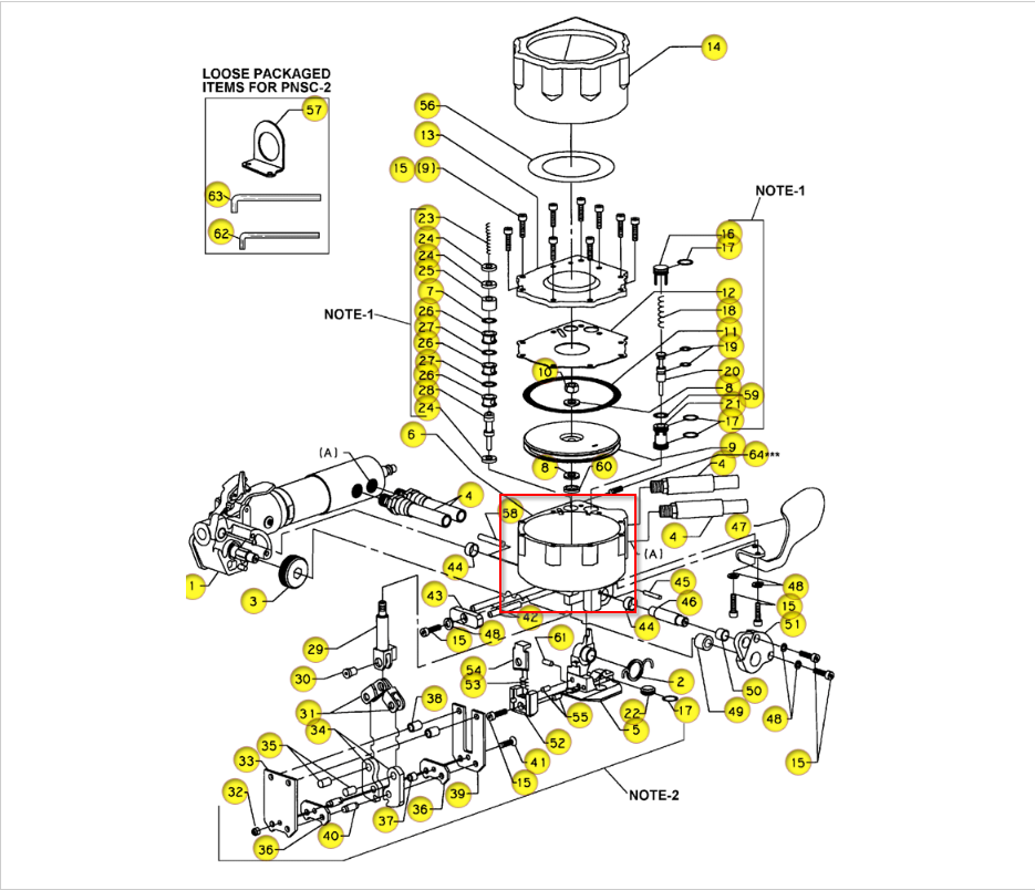 Signode 422410 Cylinder Replacement for Signode PNSC2 Pneumatic ...