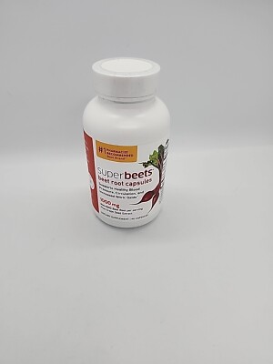 HumanN SuperBeets Beet Root Capsules Quick Release 1000mg - Supports ...