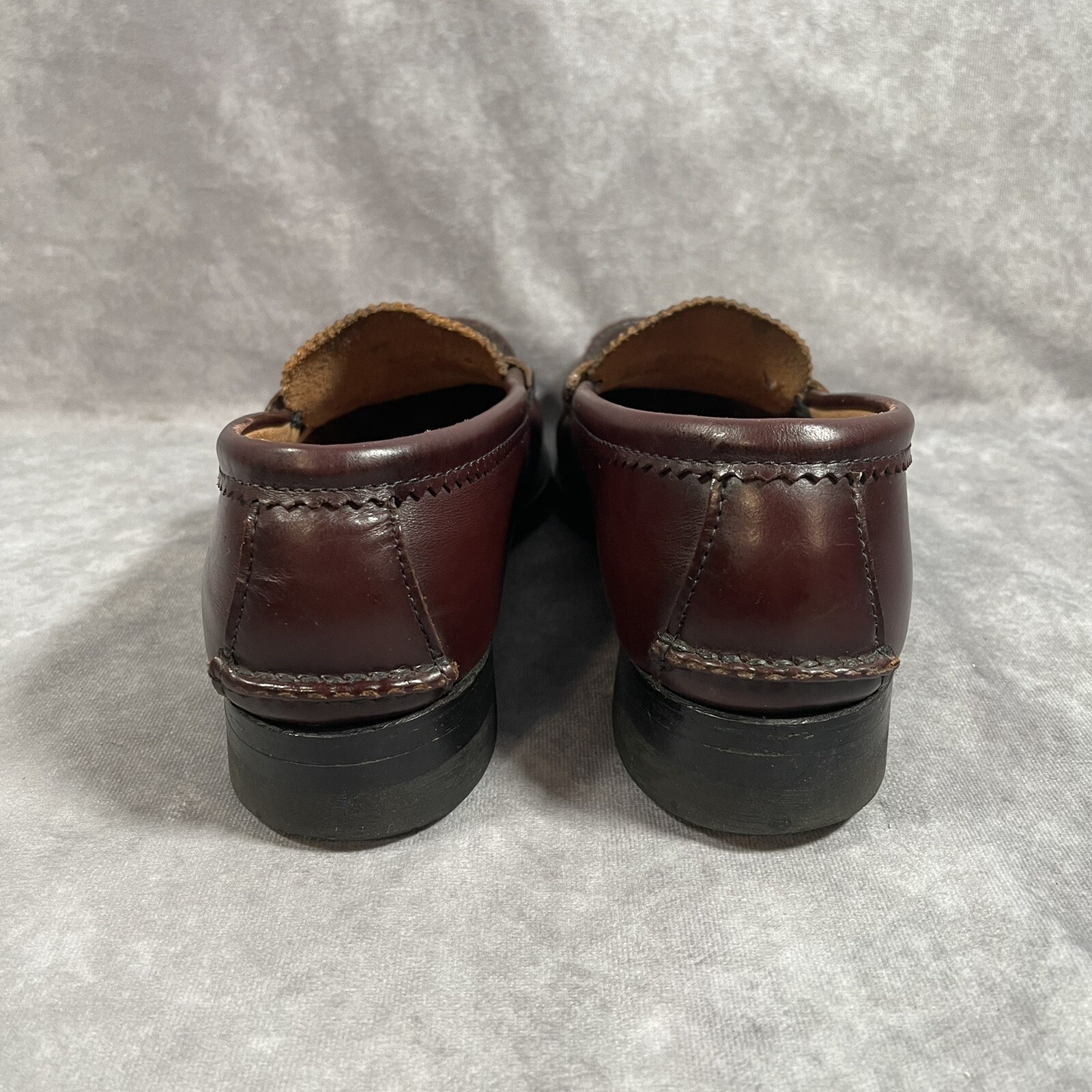 Mervyn's Cambridge Classic Burgundy Leather Penny Loa… - Gem