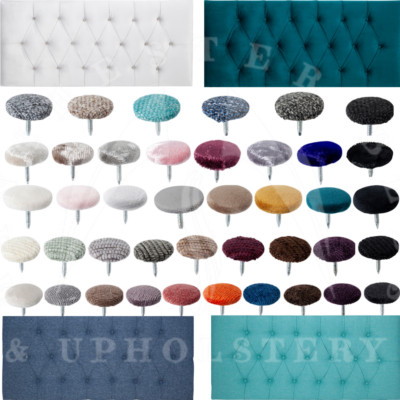 Covered Nail Back Buttons Upholstery Fabric Headboards Sofas Buttons ...
