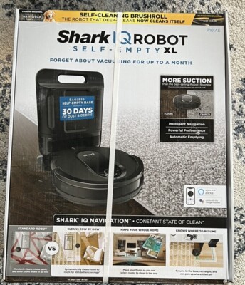 Shark RV1001AE IQ R100AE 16.8V App-Controlled Self-Charging Robot ...