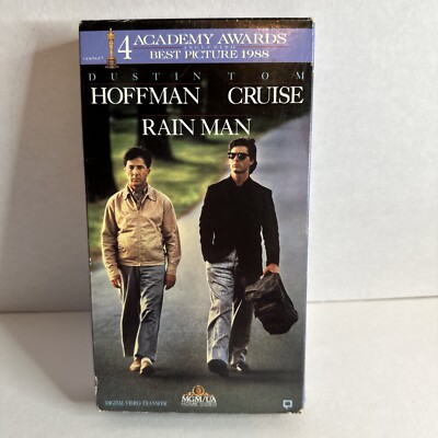 Rain Man VHS Dustin Hoffman Tom Cruise Movie 1988 MGM/UA Rated R | eBay