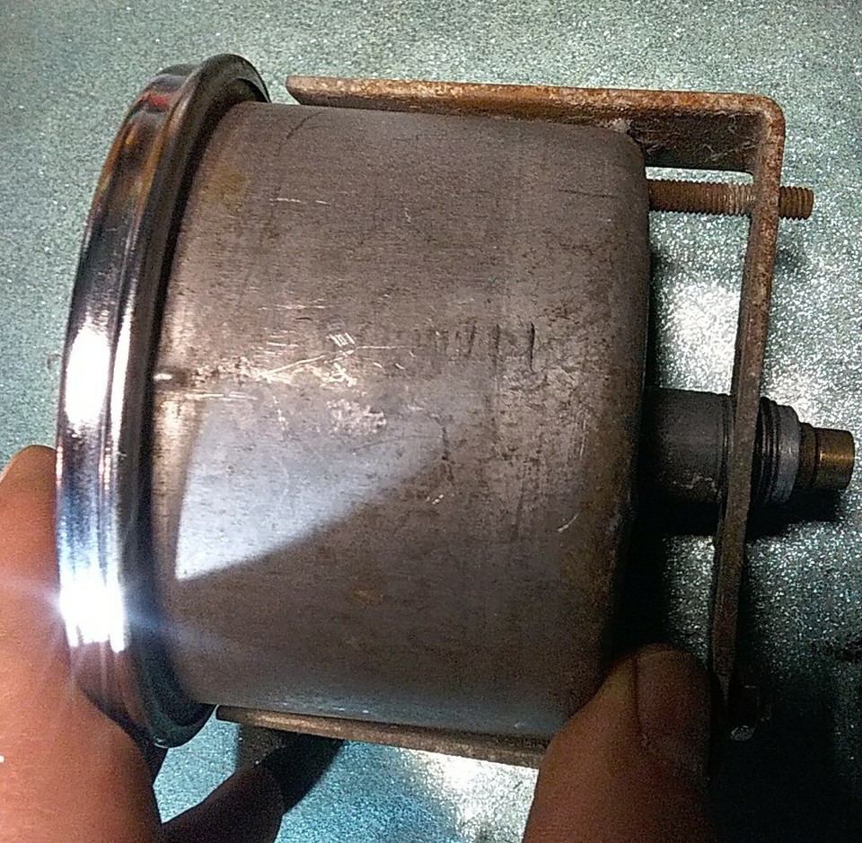 Vintage Stewart Warner 4000 RPM Tachometer Gauge SCTA Hotrod Dash Panel ...