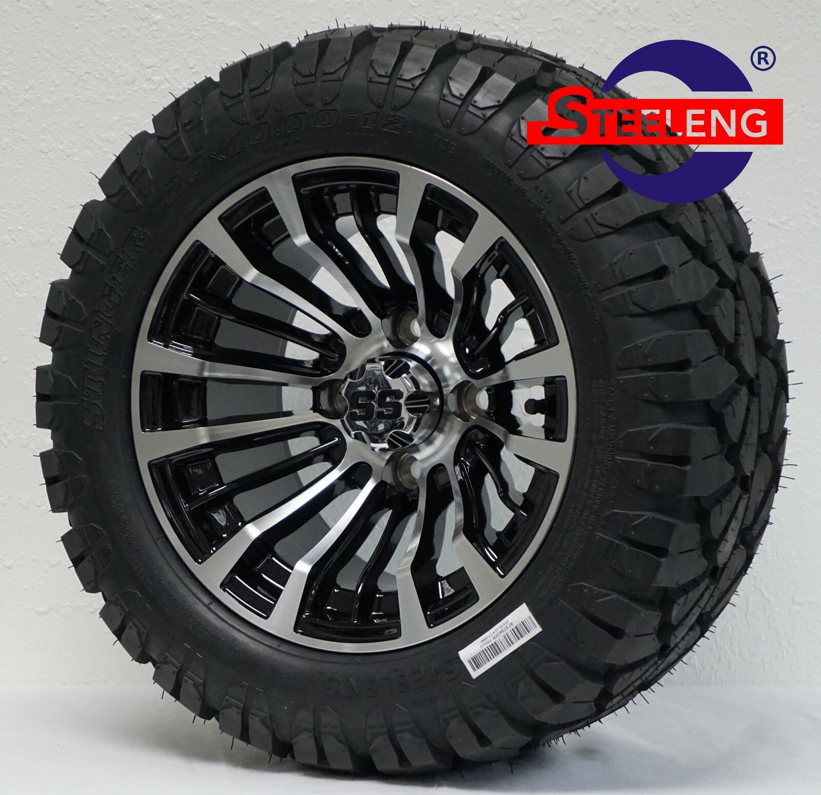 GOLF CART 12" MATADOR WHEELS/RIMS and 20" STINGER ALL TERRAIN TIRES ...