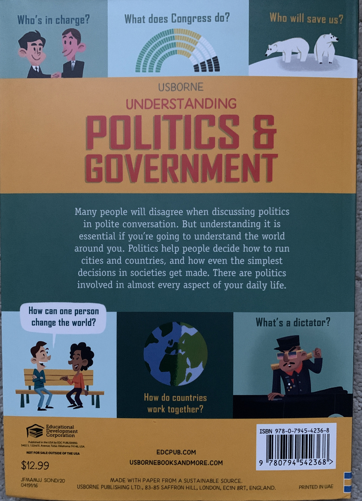Usborne Understanding Politics And Government (NEW) & Free Shipping $30 ...