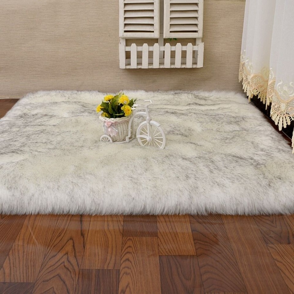 Fluffy Plush Carpet Long Hair Sofa Cushion Rugs New Hairy Fur Rugs Home ...