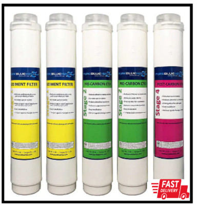 Pure Blue H2O 5PC Reverse Osmosis Filter System Replacement Filters | eBay
