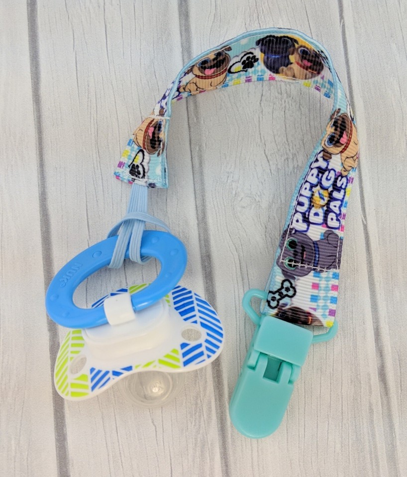 Puppy Dog Pals Pacifier Clip Pacifier Holder Ribbon Baby Gift Stocking ...