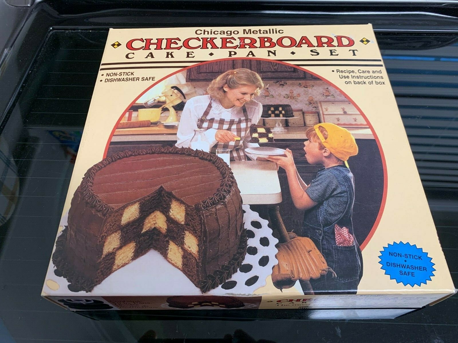 Chicago Metallic Classic Checker Board Cake Pan Set of 3-9 Round Pan ...