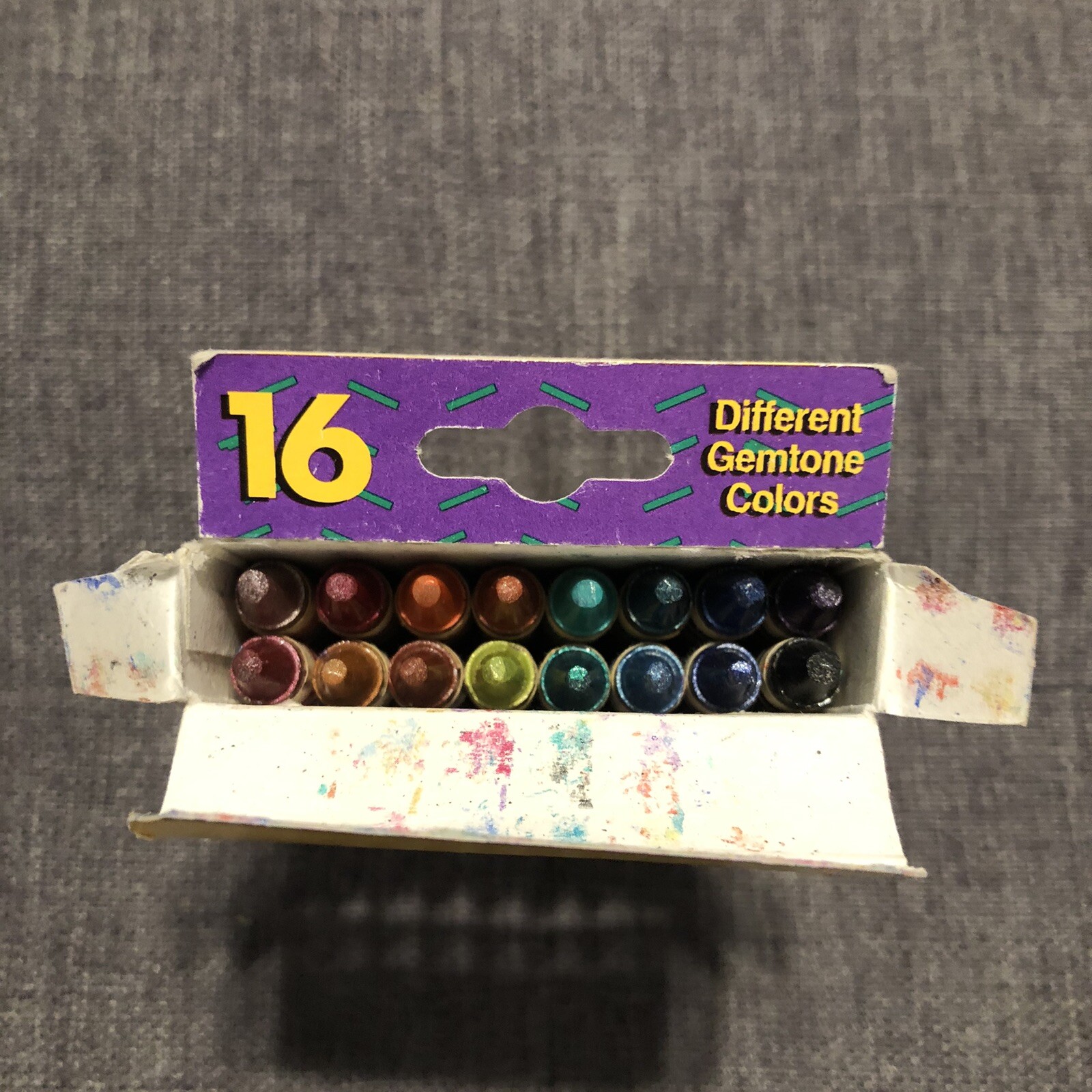 Vintage 1994 Crayola Gem Tones Crayons 16 Count Retired Discontinued ...