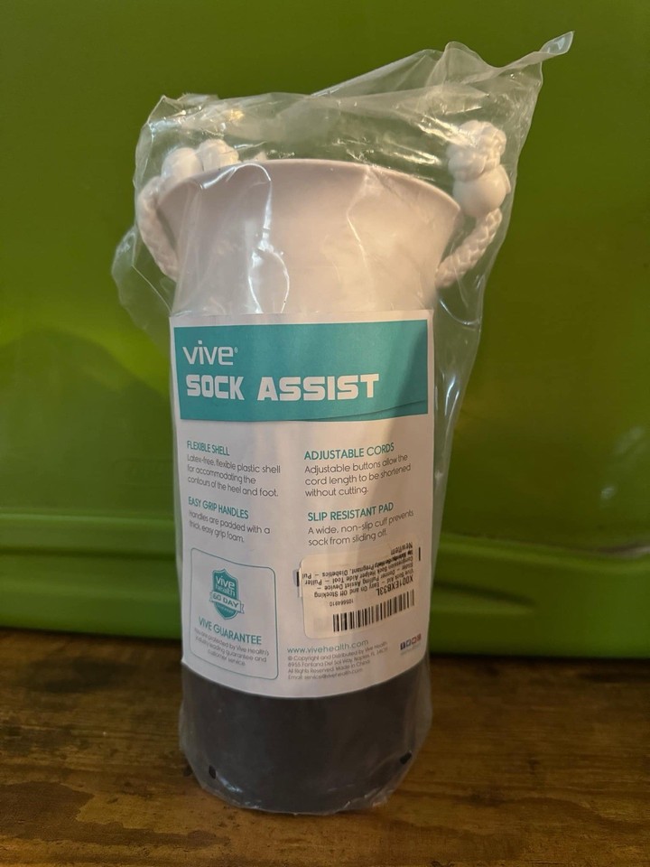 Vive Sock Aid - Easy On and Off Sock Slider - Donner Pulling Assist ...