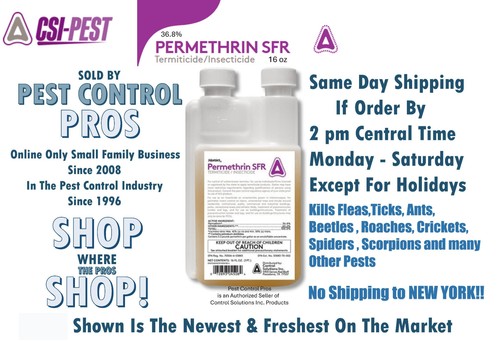 16 oz Permethrin SFR 36.8% Pest Insect Control Insecticide Termiticide ...