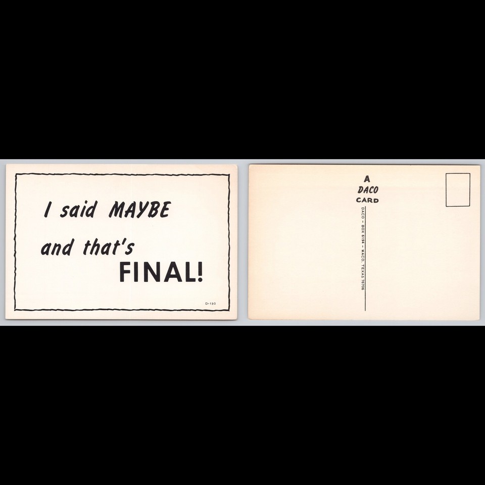 Vintage Waco Texas Postcard Unposted Humor Daco Card Scenic Collectible ...