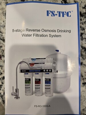 FS-TFC 5-Stage Reverse Osmosis Water Filtration System 100GPD Fast Flow ...