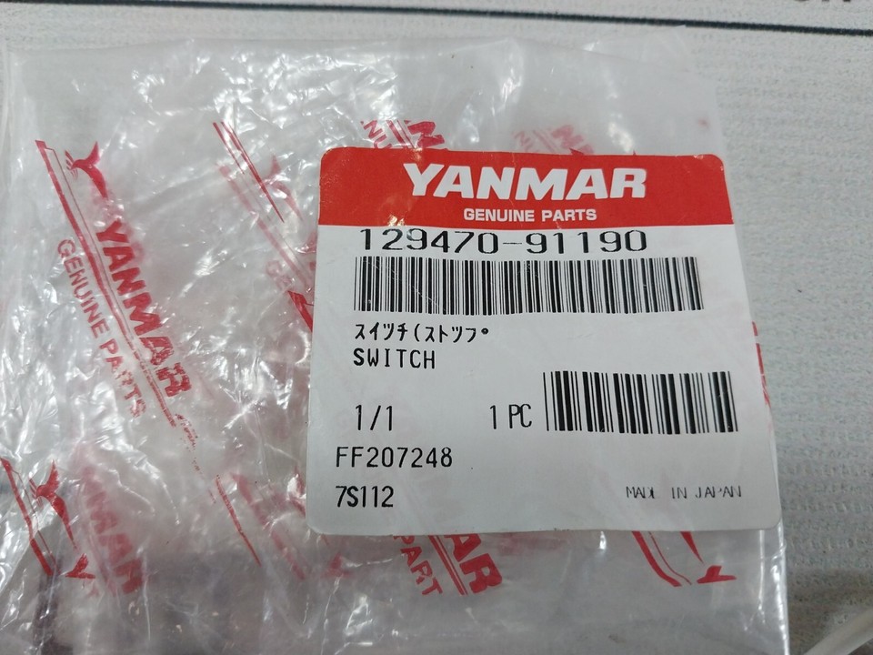 Yanmar 129470-91190 Interrupteur D'Arrêt 501.13.25.005 | eBay