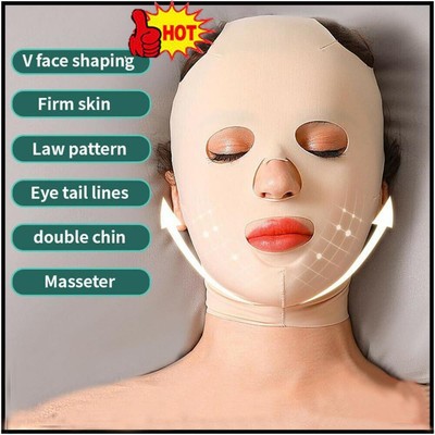 V-face Shaper Slimming Full Face Sleeping Mask Sleep Bandage Face-lift ...