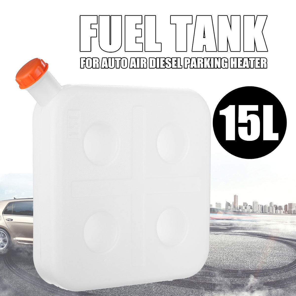 Hcalory 5L/10L/15L Fuel Oil Gasoline Tank Kit For Car Truck Air Diesel ...