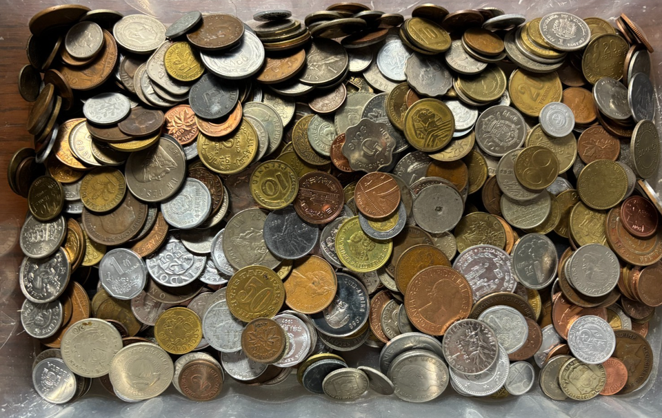 5 pounds (2268 grams) World/Foreign Coins, good mix - Lot /Bulk - No ...