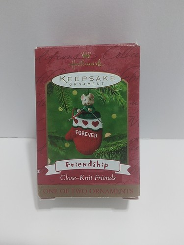 Hallmark Keepsake Ornament Friendship 2000 Close-Knit Friends Mouse In ...