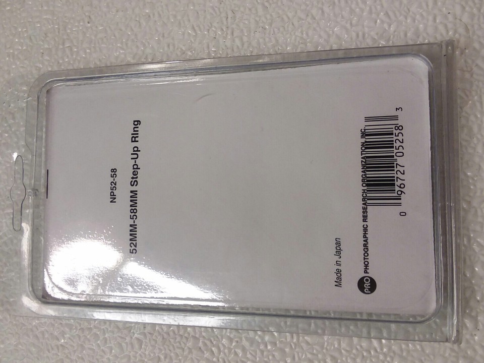 Promaster 52mm to 58MM to 72mm Step-Up Ring "New Old Stock!" JAPAN MP52 ...