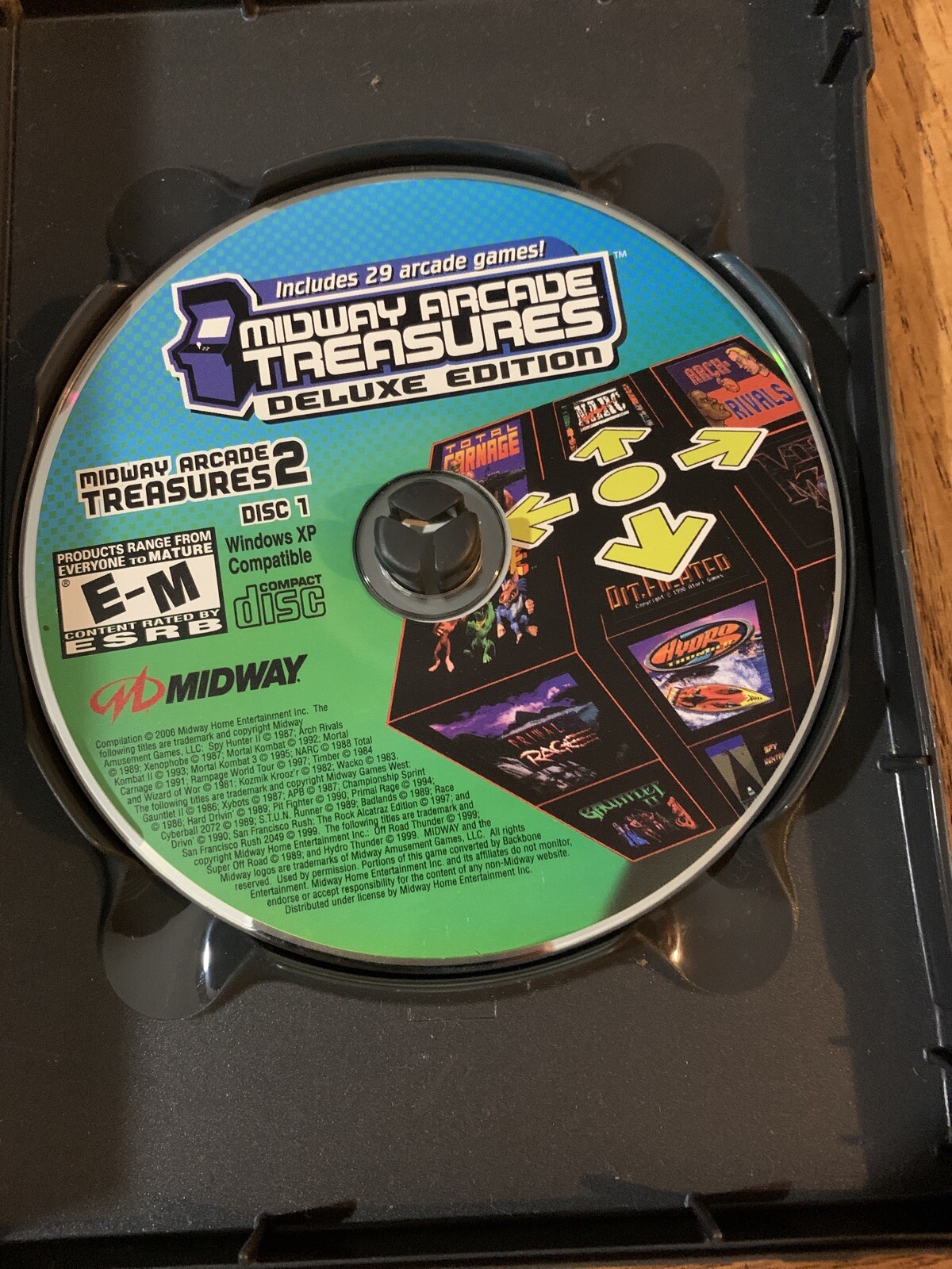 Midway Arcade Treasures Deluxe Edition Computer Game PC CD Rom-RARE ...
