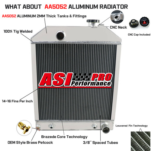 Tractor Radiator Fits Ford New Holland 55 345C 445C 535 545 4500 5100 ...