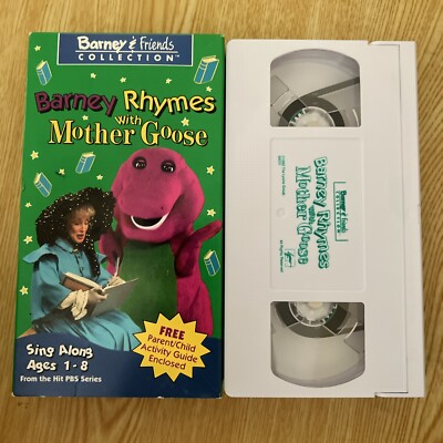 Barney - Barney Rhymes With Mother Goose (VHS, 1993) 45986990310| eBay