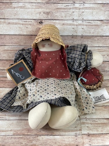 Primitive Rag Doll w/Clothes Country Folk Art Homemade Craft Teacher ...