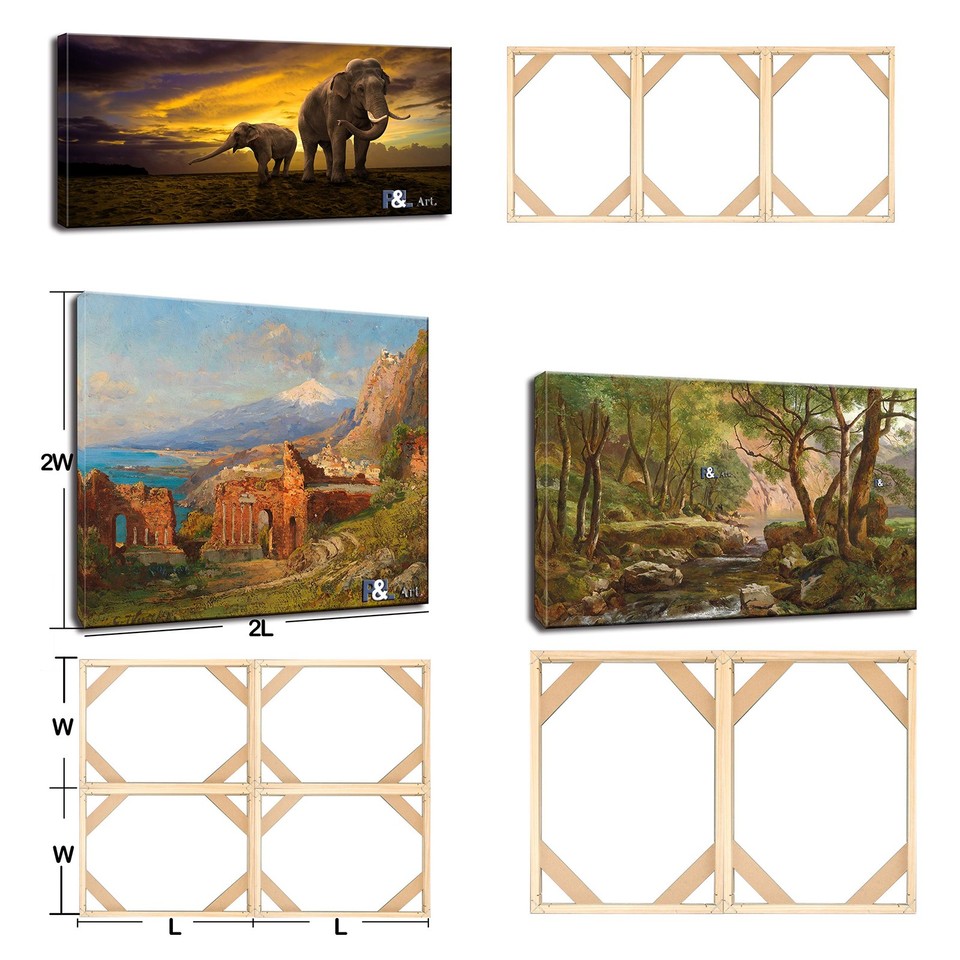 DIY Wood Stretcher Bars for Canvas Solid Frame Kit Easy to Assemble 16L ...