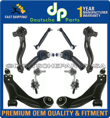 Jaguar X-Type FRONT + REAR CONTROL ARM BALL JOINT + Tie Rod Sway Bar ...