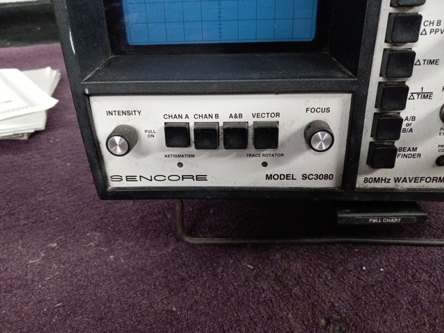 Sencore SC3080 80mhz Waveform Analyzer Oscilloscope W Probe for sale ...