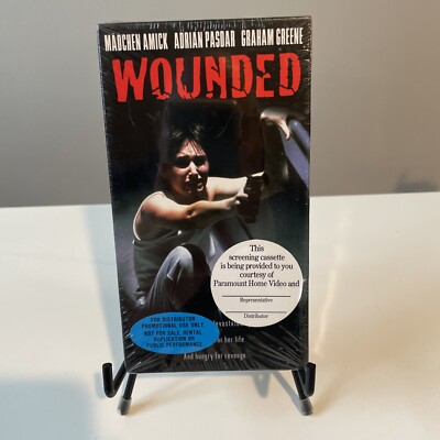 WOUNDED VHS PROMO DEMO SCREENER ACTION THRILLER PARAMOUNT 1998 Sealed ...