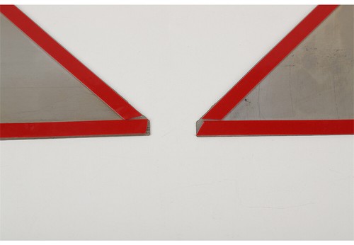 Steel Carbon Fiber Rear Window Triangular Panel Trim Cover For Ford ...