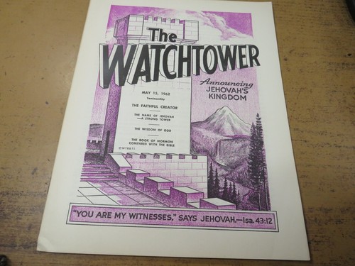 The WATCHTOWER Jehovah's Witness Journal May 15 1962 | eBay
