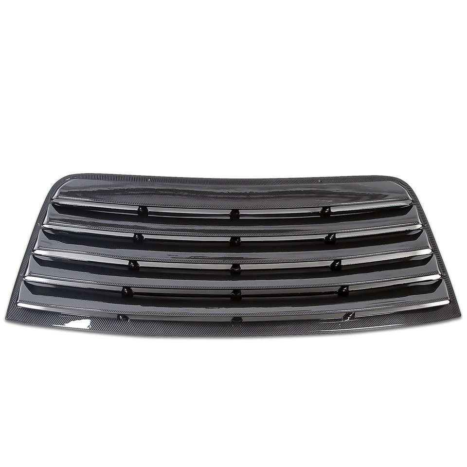 Fits Dodge Challenger 08-23 Rear Window Louver Carbon Fiber Color Rain ...