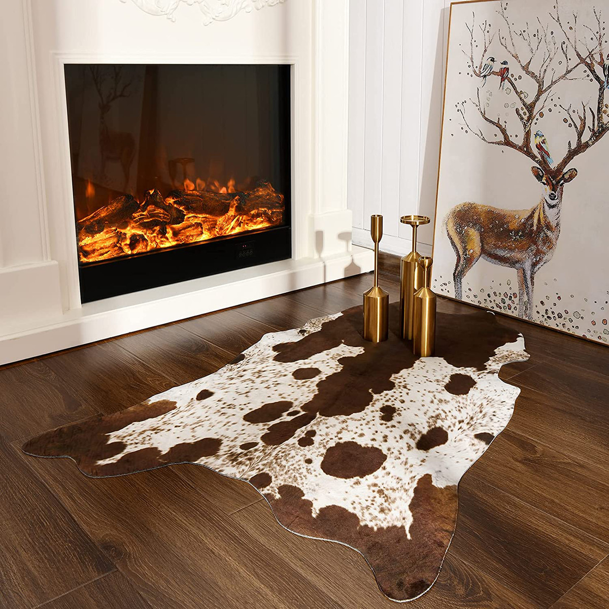 Cowhide Rug Bedroom