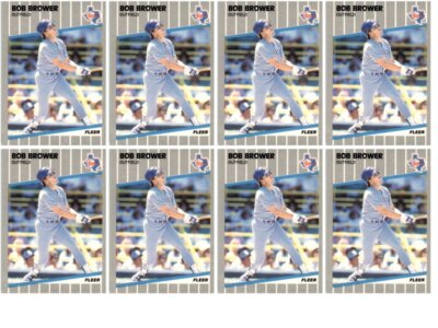 (8) 1989 Fleer #514 Bob Brower Texas Rangers Card Lot | eBay